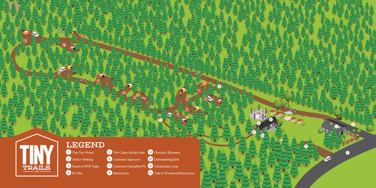 Tiny Trails Co. - Camping on the Mountain Bike Minto Trails